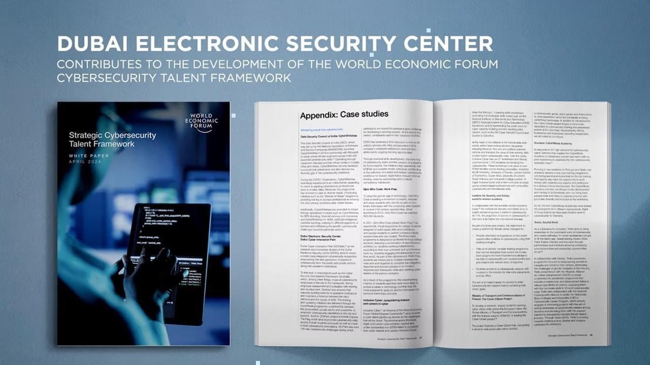 Dubai Electronic Security Center Praised In Wef Strategic Report For Initiatives